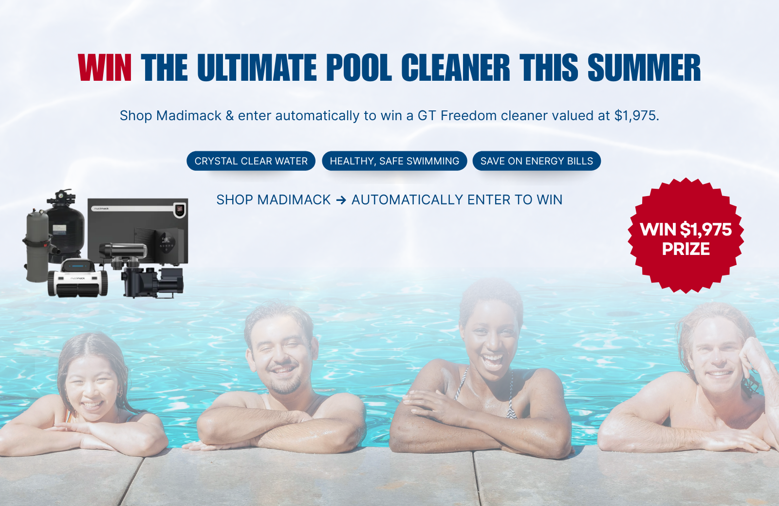 Win a GT Freedom Pool Cleaner with Madimack x Burdens