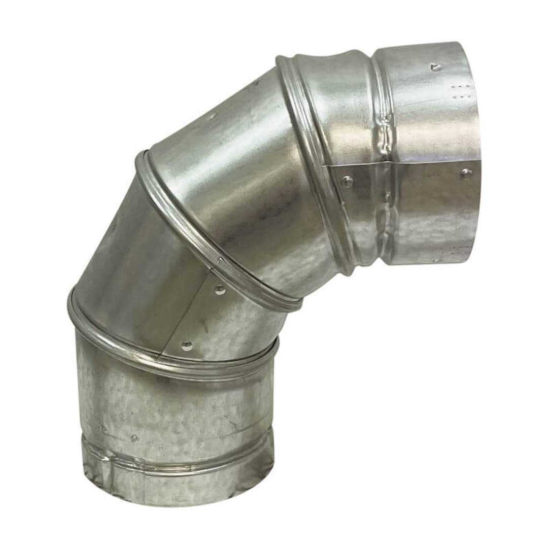 TWIN SKIN FLUE 90DEG ADJUSTABLE ELBOWS 75MM