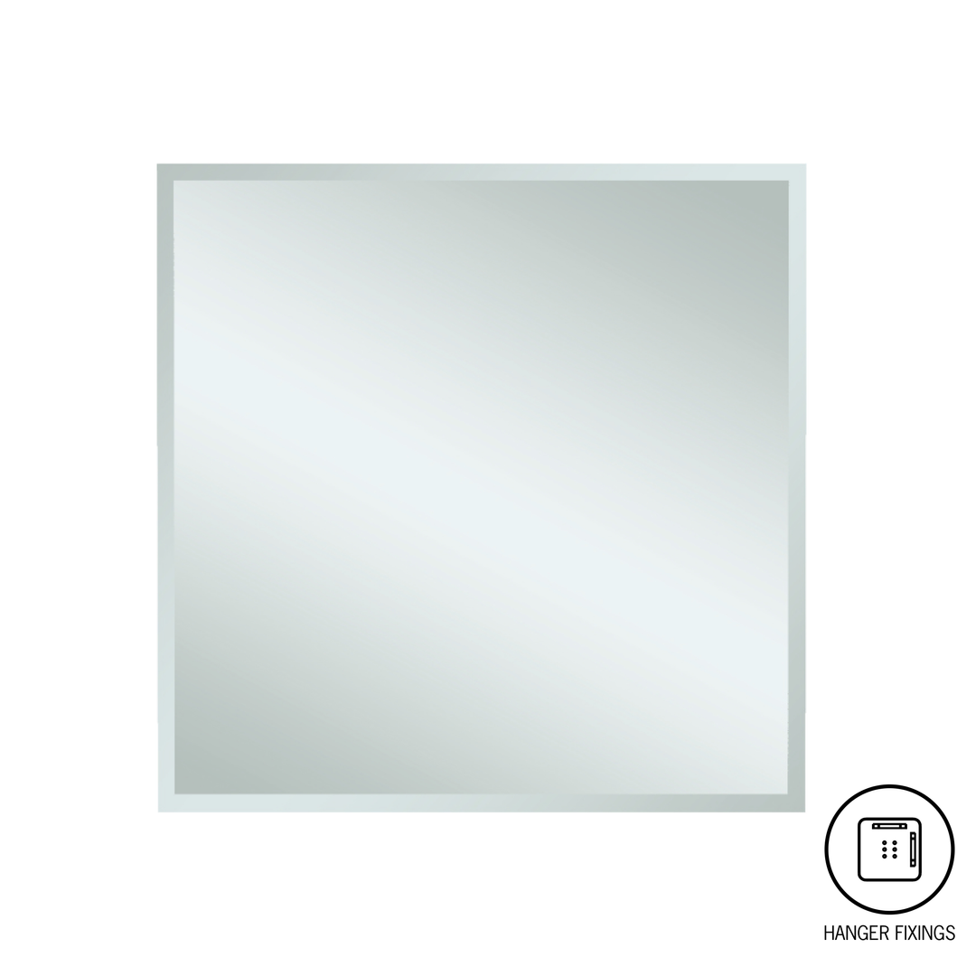 Thermogroup Montana Square 25Mm Bevel Edge Mirror-600X750Mm - With Han