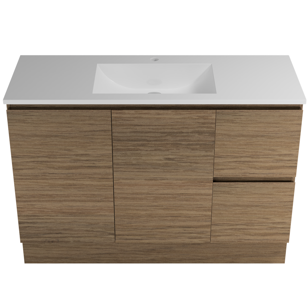 Timberline Nevada Vanity 1200mm Right Bowl Regal Top Floor Standing