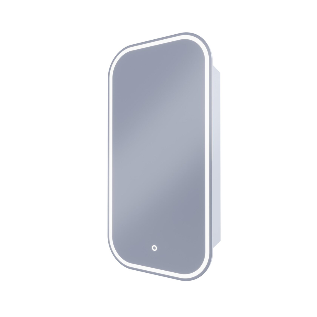 Remer Piazza Led Shaving Cabinet With With Nordic Gold Frame