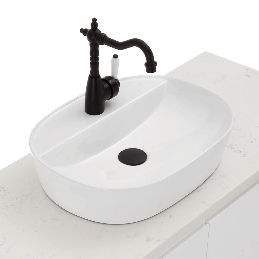 Fienza Chica Basin Above Counter 500 X 380 X 120 White 1Th Rb2202