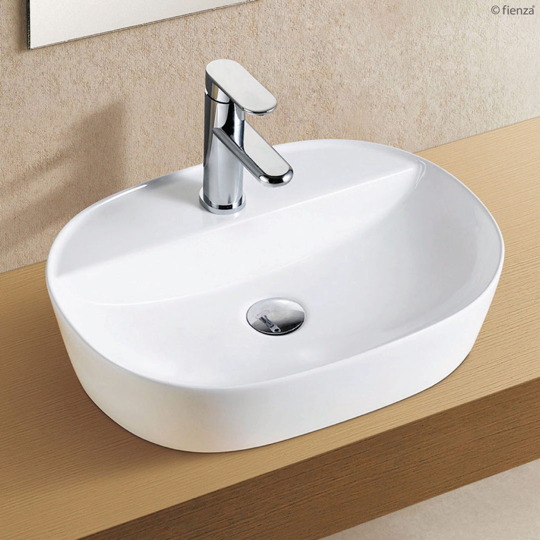 Fienza Chica Basin Above Counter 500 X 380 X 120 White 1Th Rb2202