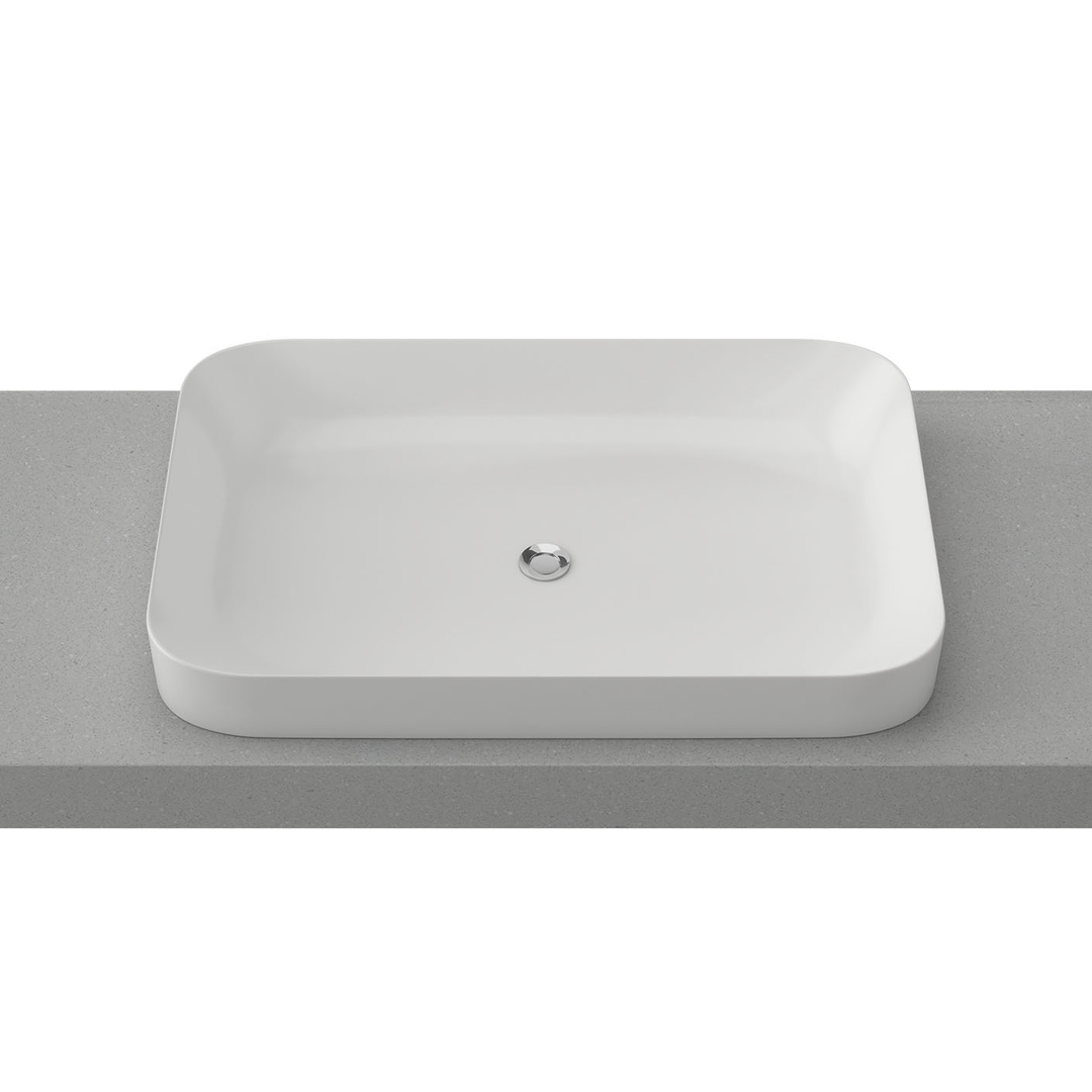 Timberline Rome Ceramic Counter Basin Gloss White