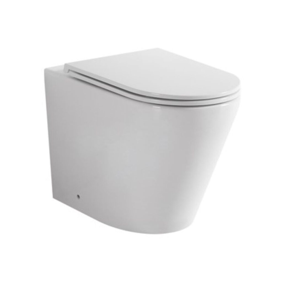 Zumi Java In Wall Toilet Package Square Brushed Gold Flush Plate