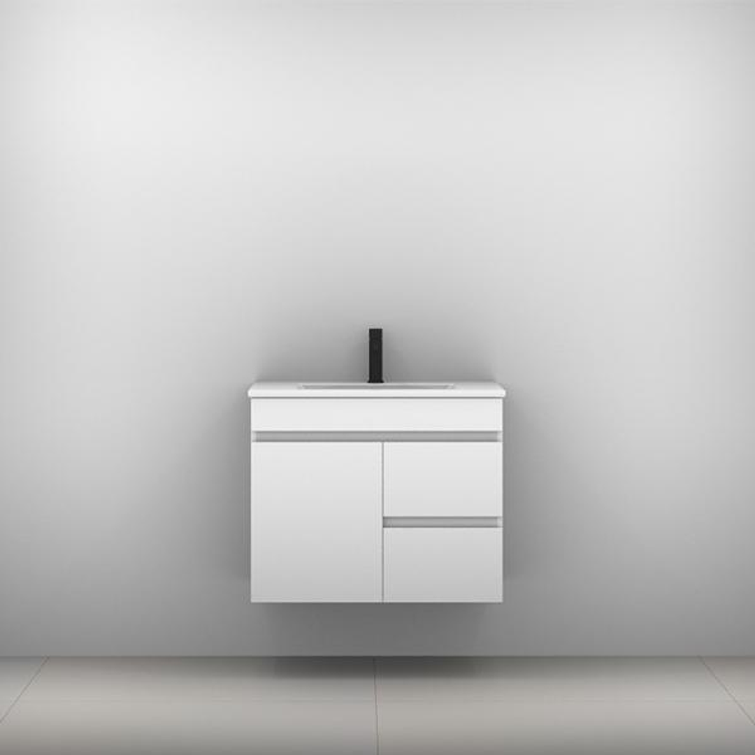 TIMBERLINE BARGO VANITY 900MM RIGHT BOWL ALPHA TOP WALL HUNG