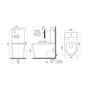 Seima Modia Wall Faced Toilet Suite